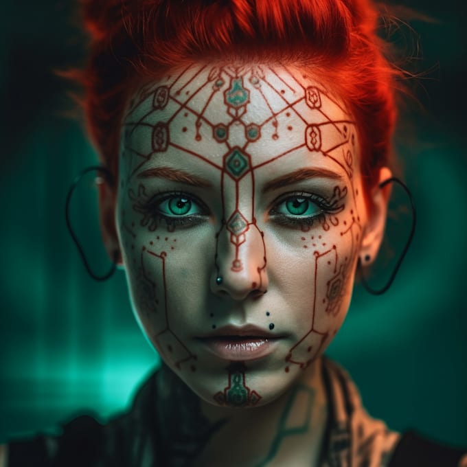 Create fictional characters with tatoos by Human_ai_2082 | Fiverr