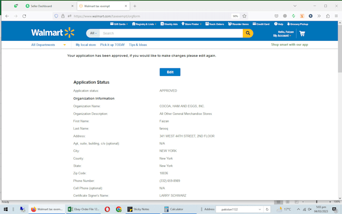 Do amazon walmart tax exemption all states by Farmanali277 | Fiverr