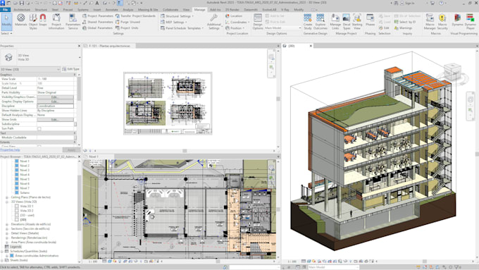 Make bim architectural models of your project in revit by Arquimusica ...