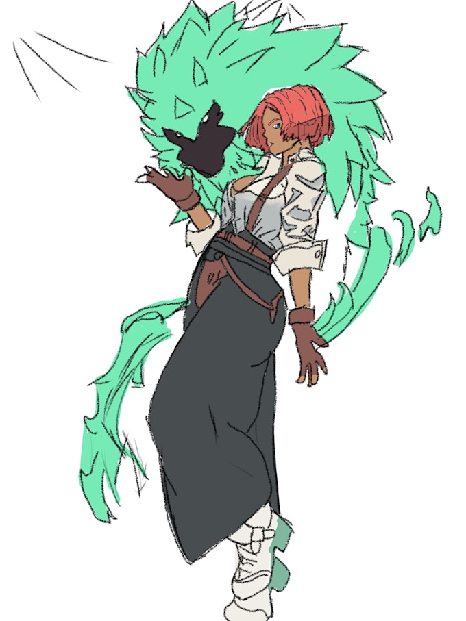 Draw a fictional character or oc of choice in an anime style by ...