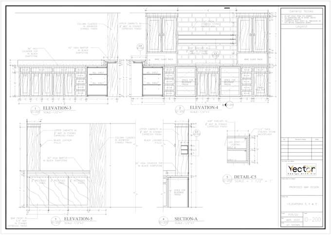 Draw millwork or woodwork drawings for your project by Arch_design_viz ...