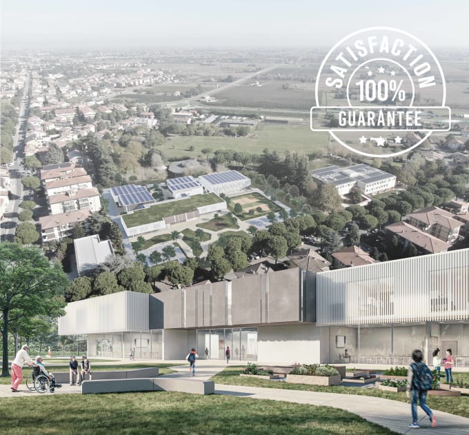 Make amazing renderings for architecture competitions by Desphunk | Fiverr