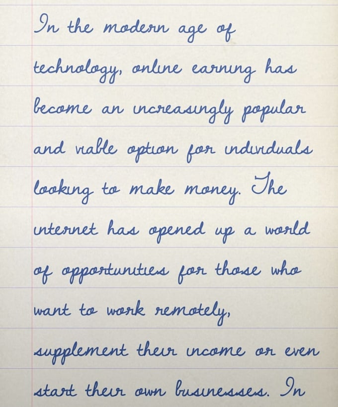 Handwriting documents notes letters and card in beautiful writing in 24 ...