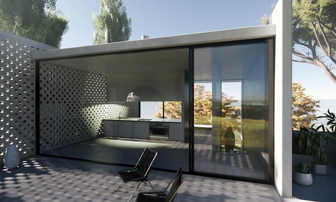 3d model and interior design, realistic 3d renderings using enscape by Obywan | Fiverr