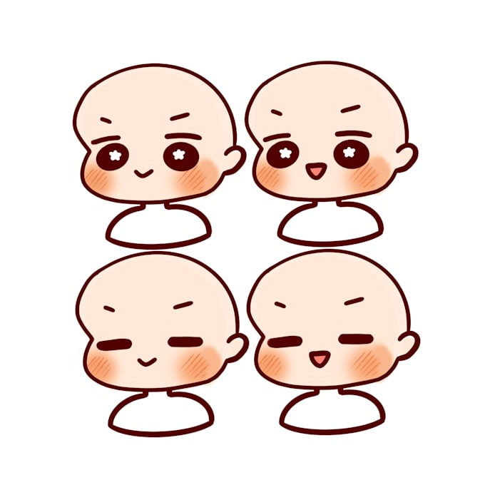 Draw a custom chibi pngtuber by Zerukero | Fiverr