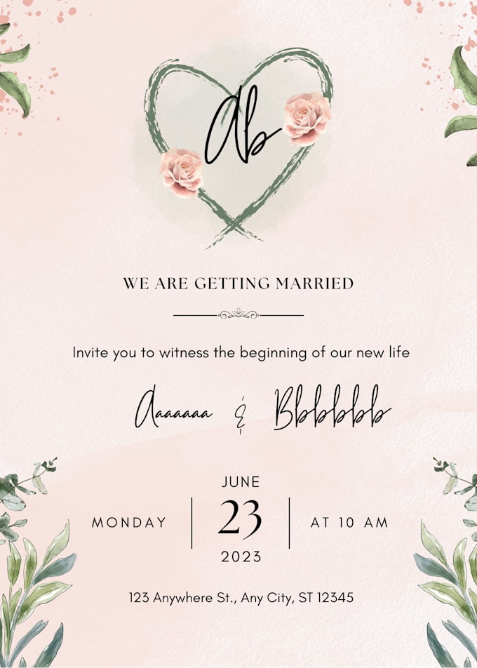 Make invitation design at low cost by Asmitha718 | Fiverr