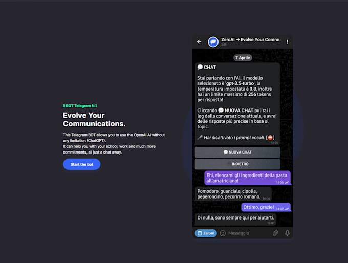 Telegram bot with extra features for maximum efficency by Eddymurabito ...