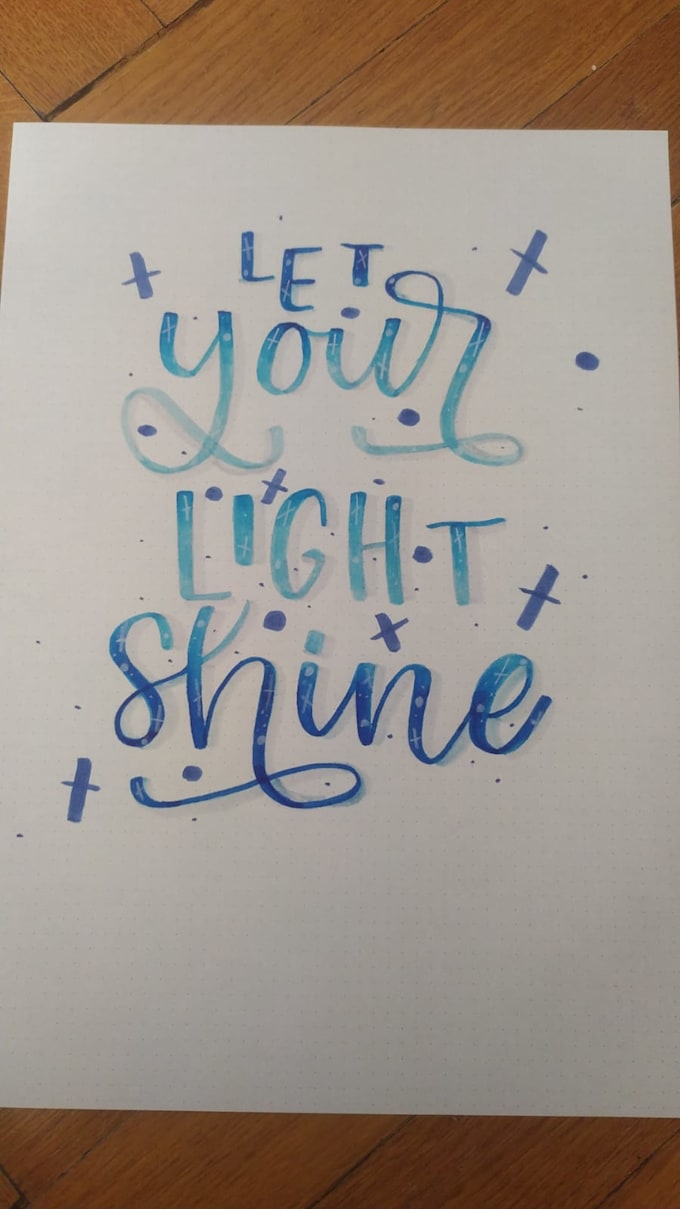 Make a lettering based on your description by Giorgiastivali | Fiverr