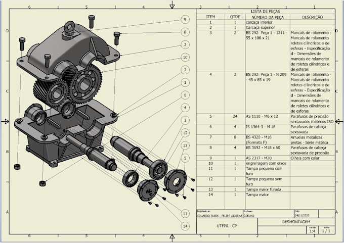 Do 3d cads models and 2d drawings by inventor, autocad and sw by ...
