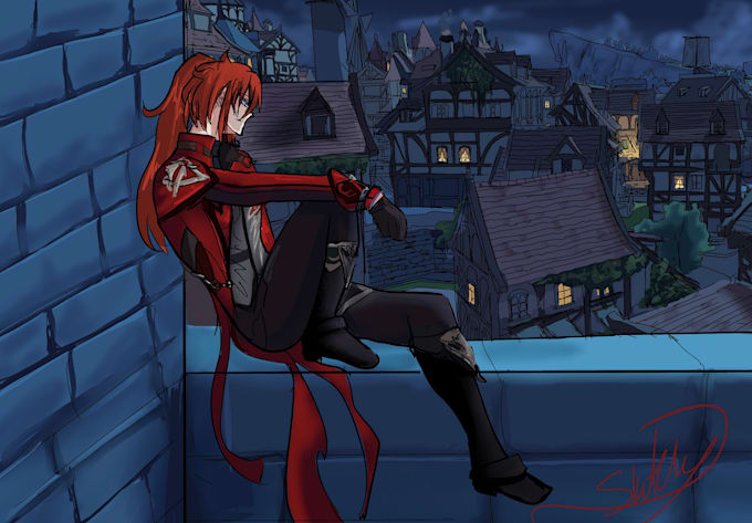 Create fanart or art of your own characters by Sketchyqueen707 | Fiverr