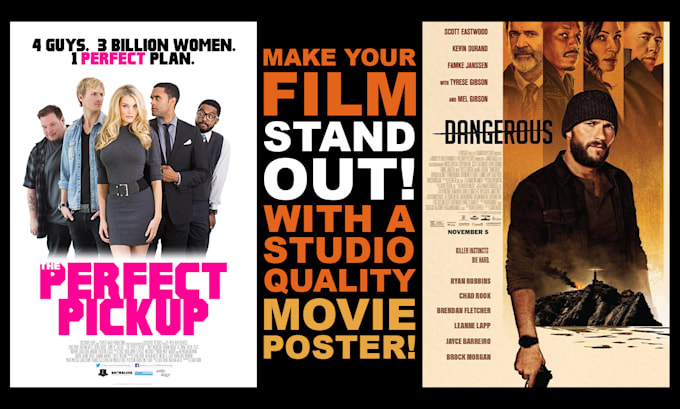 Design a character movie poster for you by Actingwithchad | Fiverr