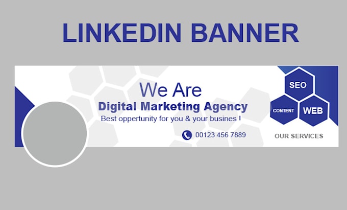 Create a linkedin banner by Rafiarahat915 | Fiverr