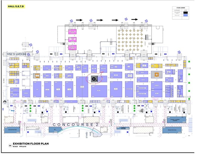 Draw 2d exhibition stall, stand,kiosk,booth,shop drawings by ...