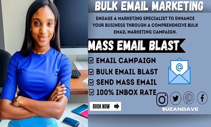 Send mass emails, bulk email blasts, blast bulk emails, to a targeted list
