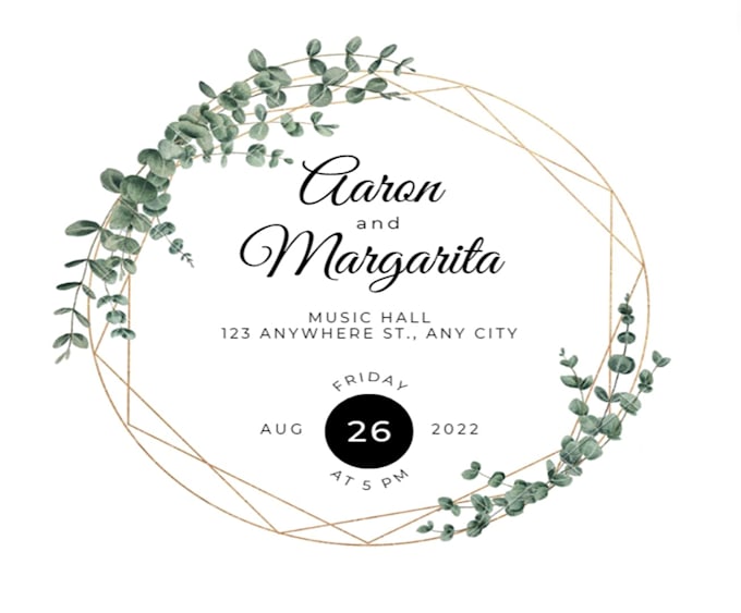 Wa wedding invitation wedding invitation by Wagdylotfe | Fiverr