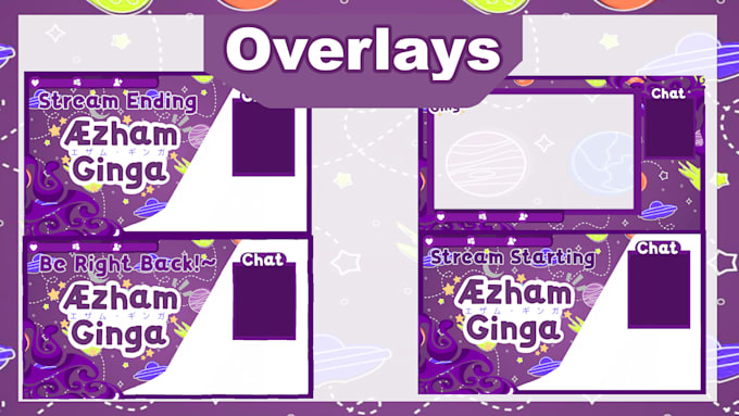 Streamer logo overlay graphics by Zhamginga | Fiverr