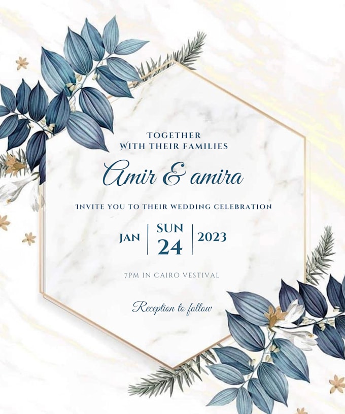 Design the most beautiful wedding invitation by Alaa_mostafa97 | Fiverr