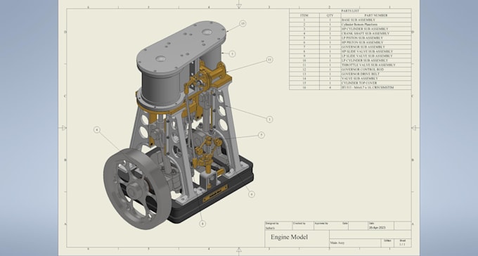 Do reverse engineering from drawing or scan by Sohaib_cad | Fiverr