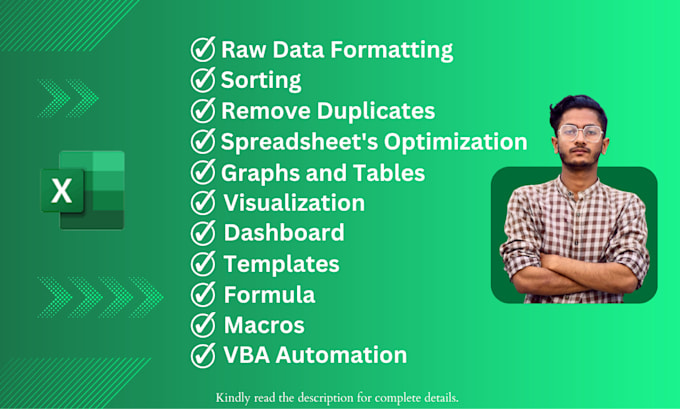 Create your custom spreadsheet, solve your excel problems by Mfaexcelwizard | Fiverr
