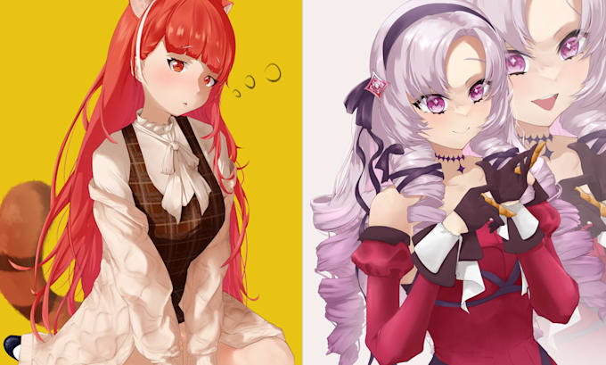 Draw your waifus as best as i can by Tworororo | Fiverr