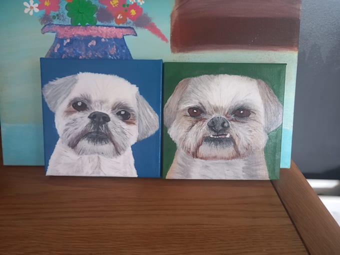 Paint your dogs pawtrait by Kealsart | Fiverr