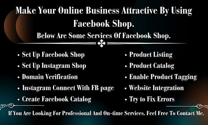 Set up your facebook and instagram shop, integrate website, product ...