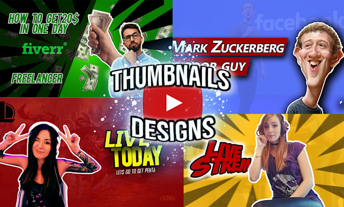 Design stunning thumbnails design by Mohamedhamdy338 | Fiverr