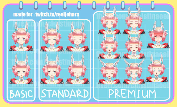 Draw amazing pngtuber avatar for streams and twitch in vtuber anime ...