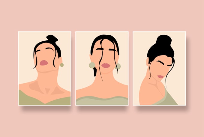 Draw face portrait cartoon , vector tracing or wall portrait by ...