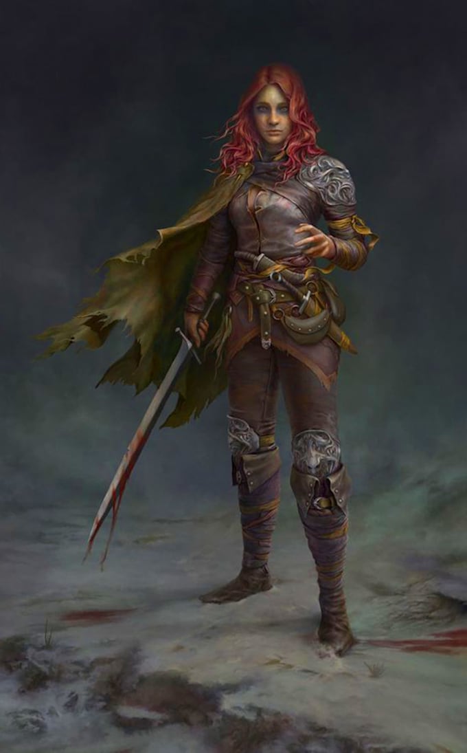 Draw dnd character art and dnd character art by Qutsilla | Fiverr