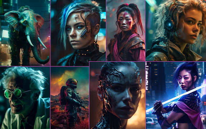 Create custom ai generated character design digital art by ...