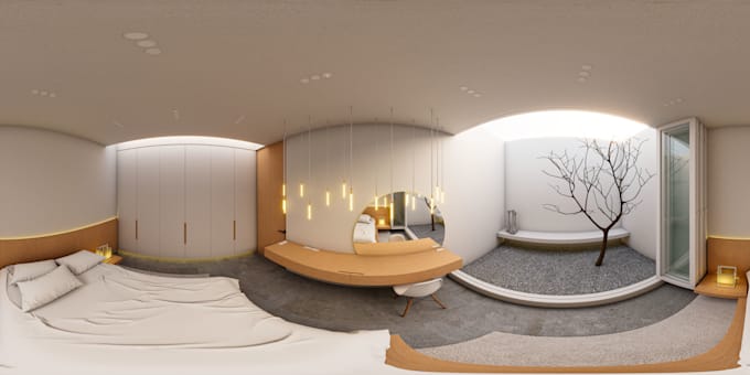 Do realistic 360 render for virtual reality presentation by Botellux ...