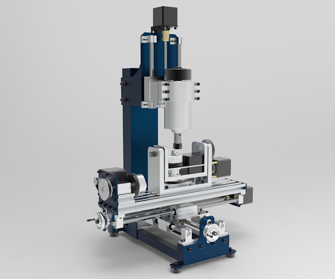 3d model components and assemblies using solidworks, autodesk inventor ...