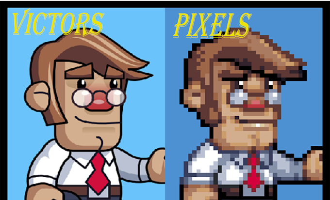 Convert pixelated images into high quality vector graphics by Bouihk ...