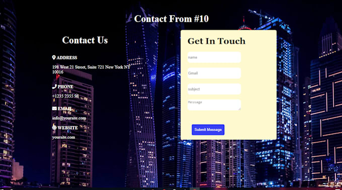 Make you home, contact us, about us page in just five days by Ilham ...