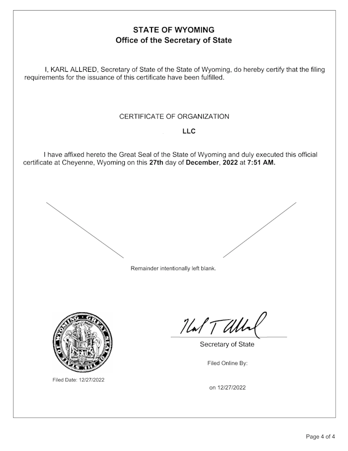Register wyoming llc for foreigners by Luckygul59 | Fiverr