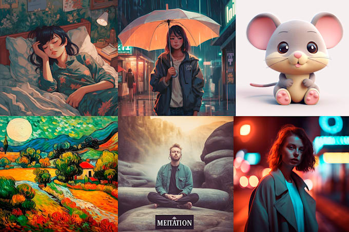 Create ai concept art with midjourney by Voiceoverspain | Fiverr