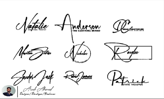 Professional signature logo design for your unique brand by ...