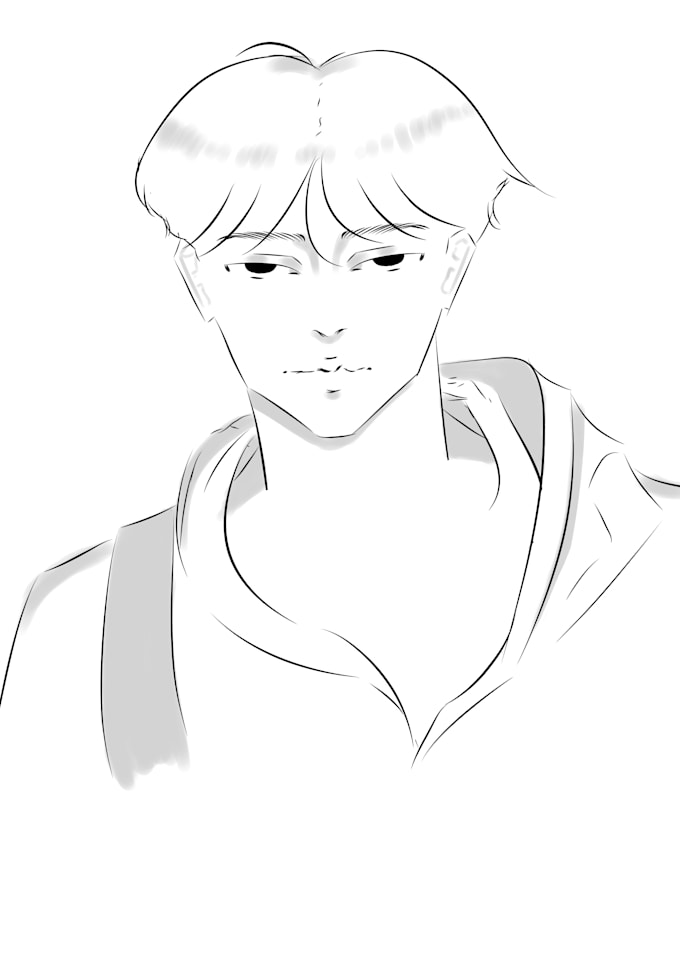 Draw manga and manhwa style or fanart illustration for you by ...