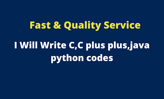 Write c , cpp ,python,java code for you by Rilwan_m | Fiverr