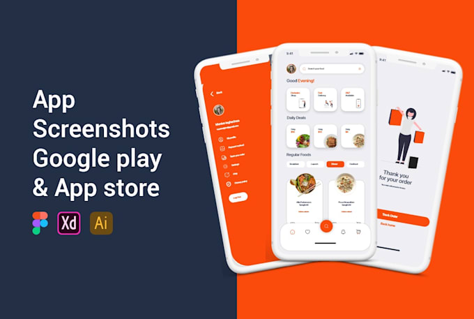 App screenshots or app store screenshots by Kashifq071 | Fiverr