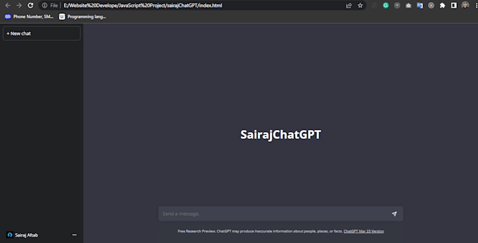 Build your own chatgpt using open ai api by Sairaj10 | Fiverr