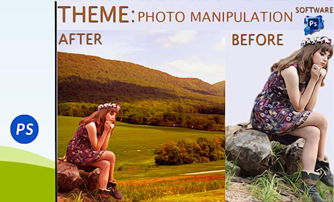 Perform photo manipulation and image editing in photoshop by ...