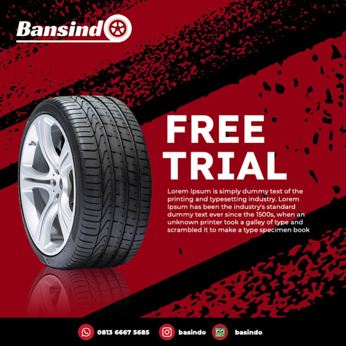 Design unique social media templates for tire company in canva by ...