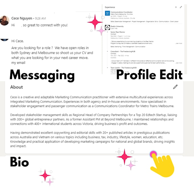 Write your linkedin bio and help you tailor your profile by Nguyencece ...