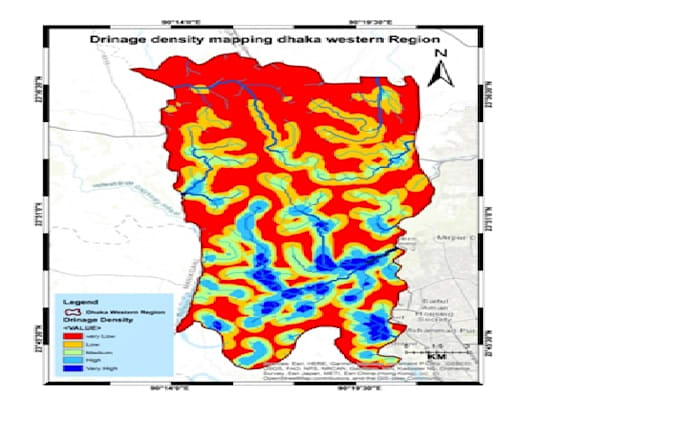 Catchment, drainage, watershed in arcgis by Subrotasarka346 | Fiverr