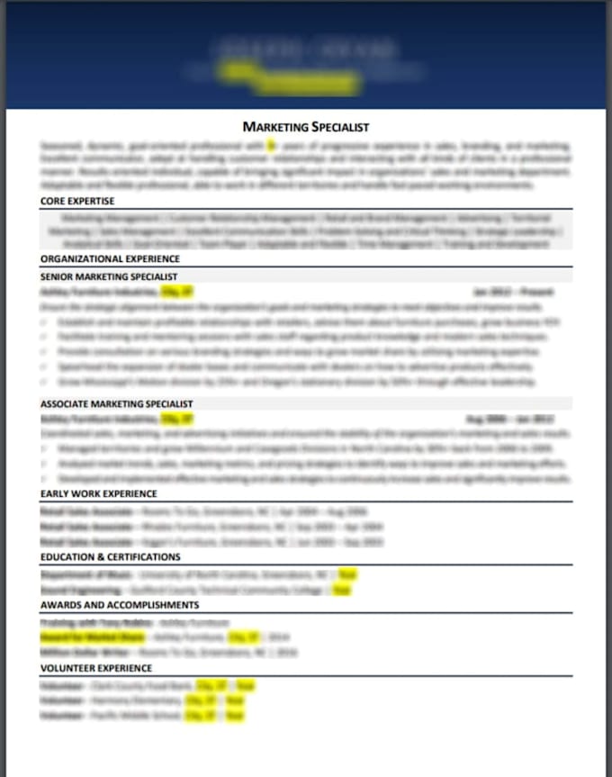 Do resume design and upgrade your cv by Malikquratulain | Fiverr