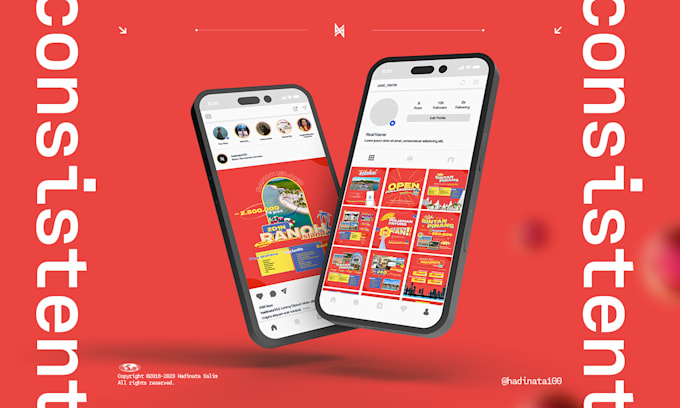 Make a very nice and unique instagram post design by Hadinata_salim ...