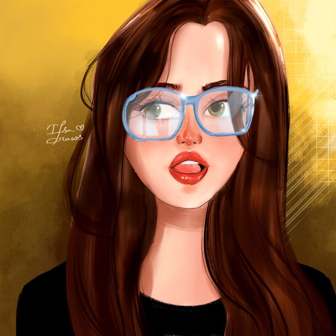 Draw your portrait, digital art and concept drawing by Ifsana | Fiverr