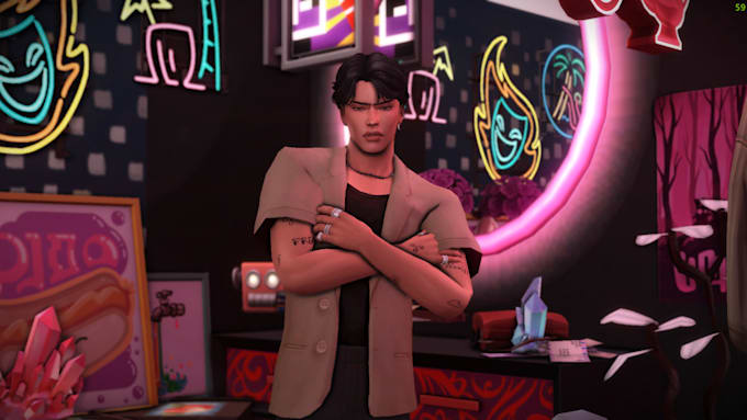 Create pretty maxis match sims 4 sims for you by Melkiraa | Fiverr